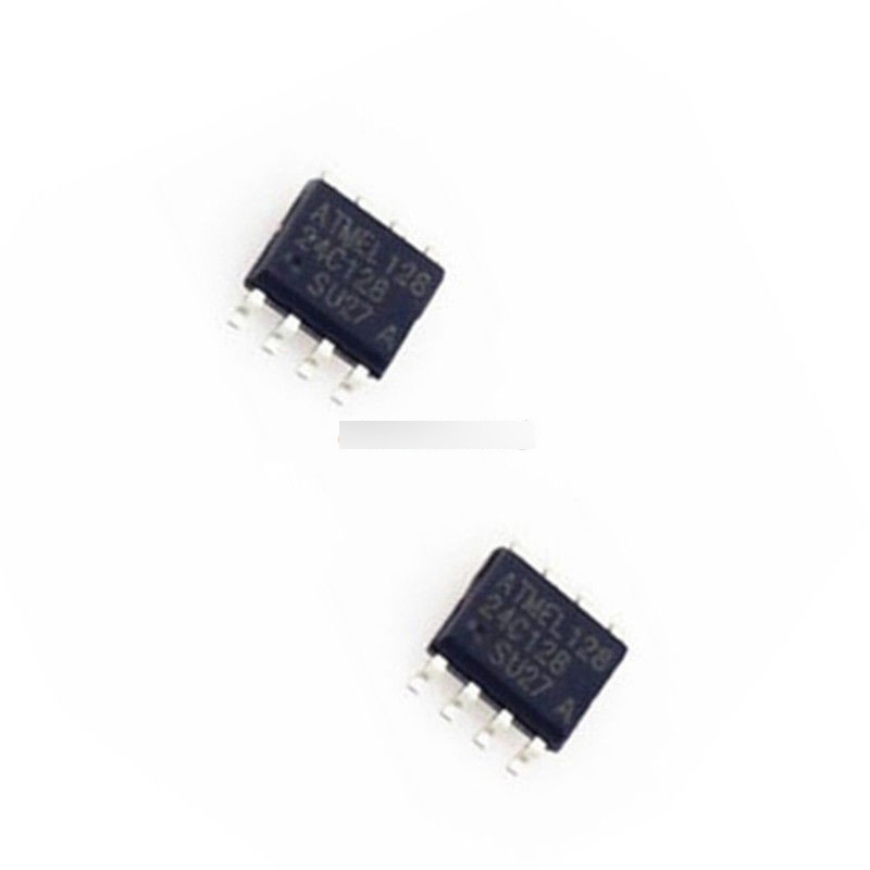 10db AT24C128 SOP8 24C128 IC EEPROM 128kbit 1MHz