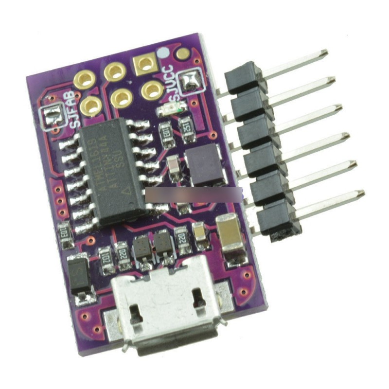 5V Micro USB apró AVR ISP ATtiny44 USBTinyISP programozó Arduino Bootloader