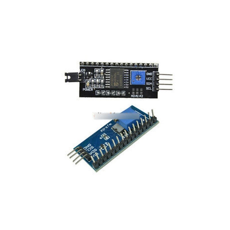 Kék - IIC I2C TWI SP A Serial Interface panel modul portja Arduino 1602LCD 2004LCD-hez