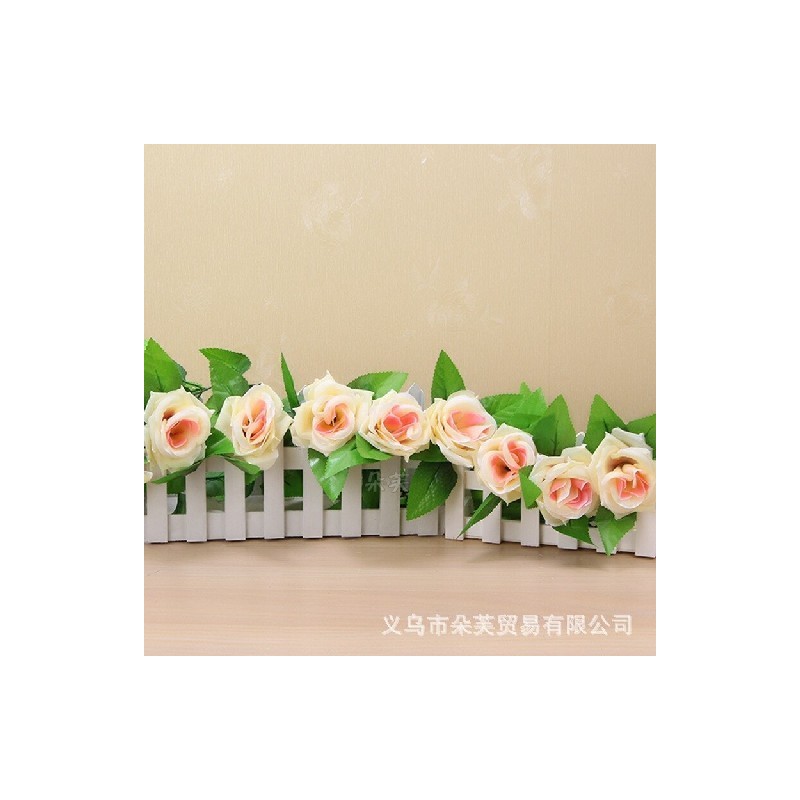 Szín: rózsaszín 16 fejű rózsa - 1db műrózsa virágok rattan őszi kis ...