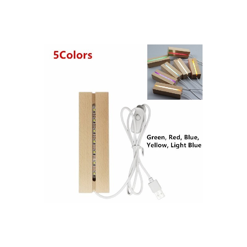 Szín: kék világos-15 cm - LED fény világító talp akril barkács lámpa ...