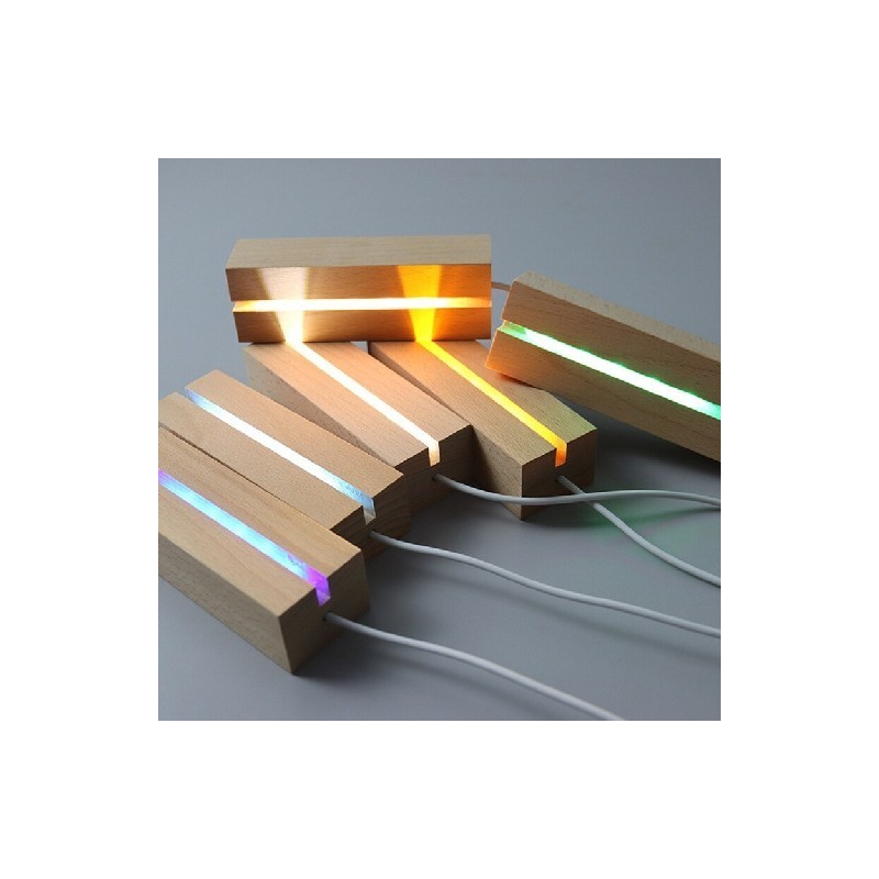 Szín: kék világos-15 cm - LED fény világító talp akril barkács lámpa ...