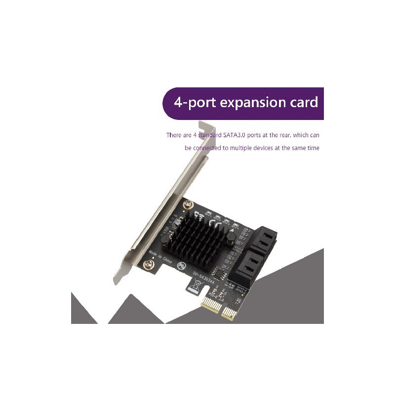 4 portos SATA PCIe adapter SATA III – PCI Express 3.0 X1 vezérlő ...